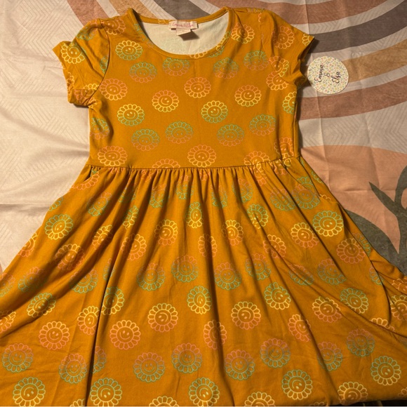 Emma & Elsa | Dresses | Nwt Emma Elsa Orange Smiley Face Dress | Poshmark